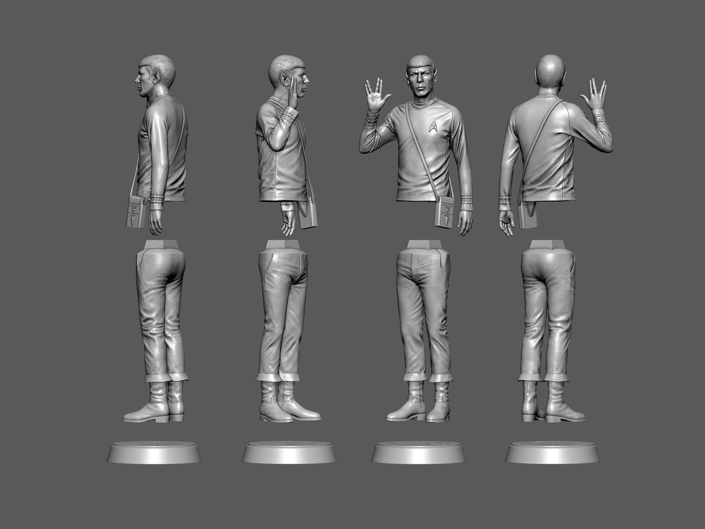 Leonard Nimoy As Mr Spock Sculpture 3D Model - TurboSquid 1951207