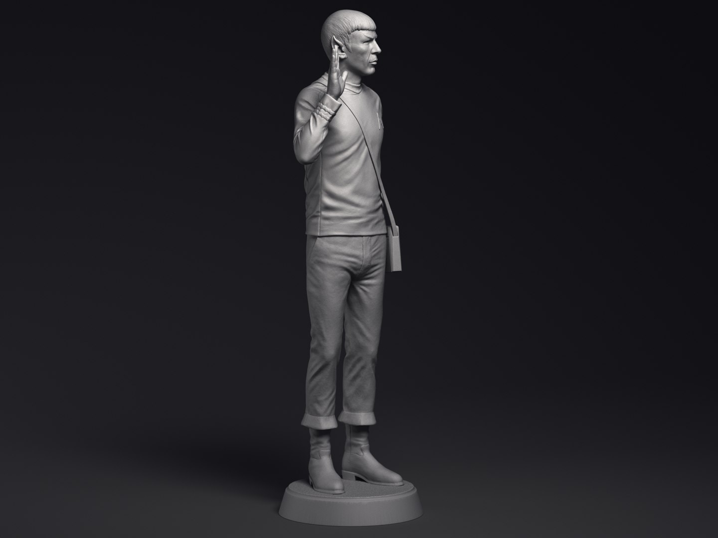 Leonard Nimoy As Mr Spock Sculpture 3D Model - TurboSquid 1951207