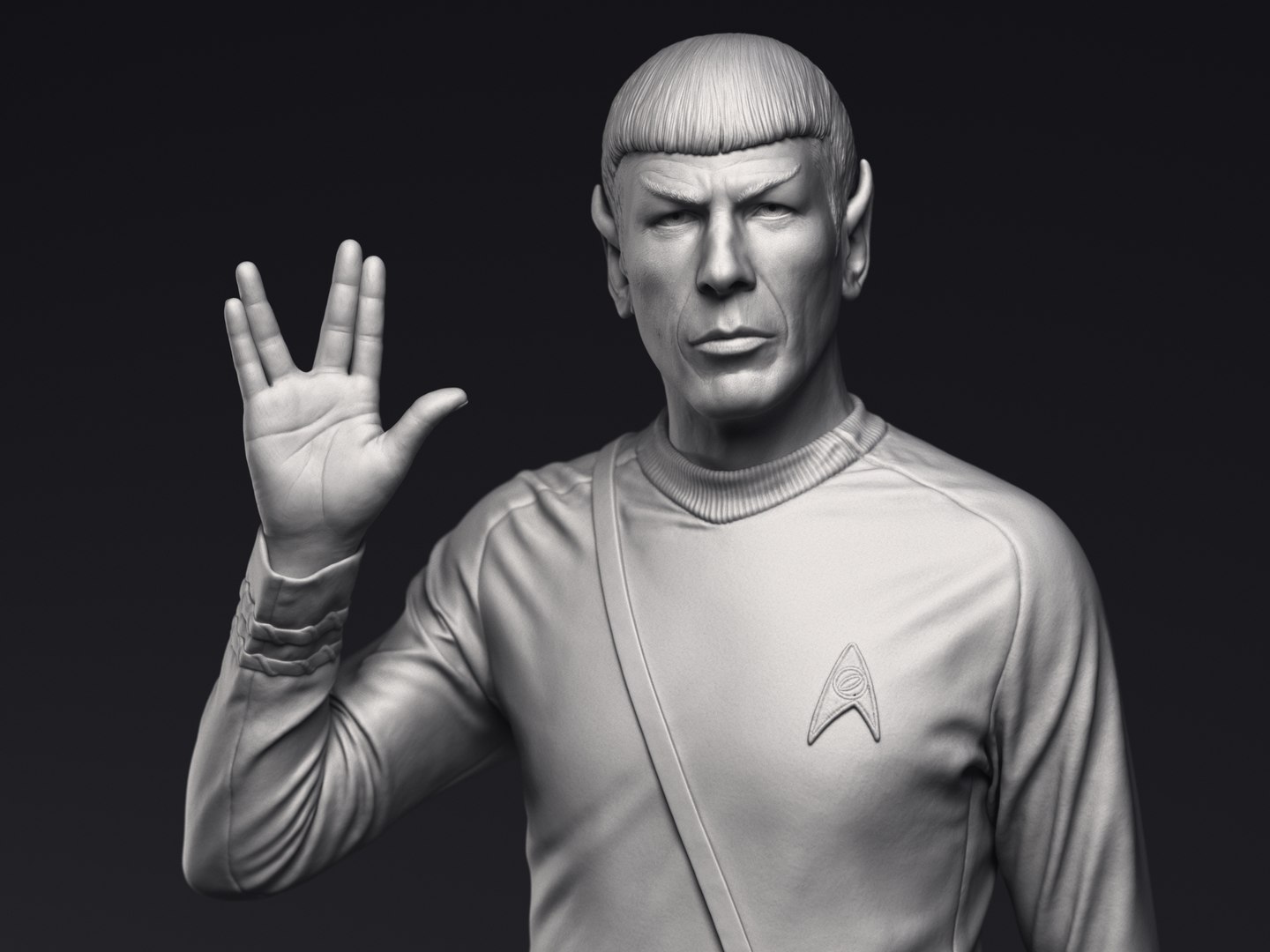 Leonard Nimoy As Mr Spock Sculpture 3D Model - TurboSquid 1951207