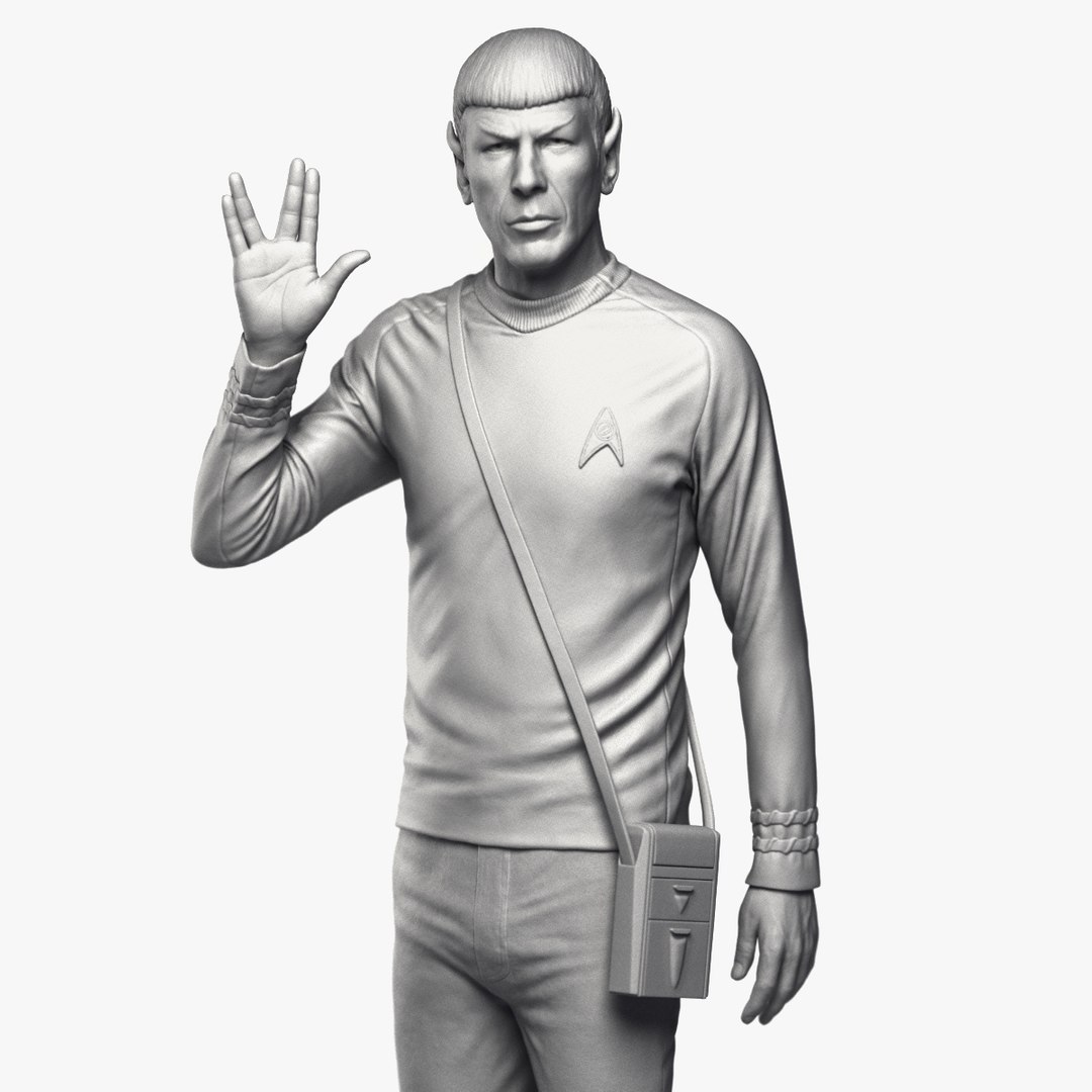Leonard Nimoy as Mr Spock Sculpture 3D model - TurboSquid 1951207