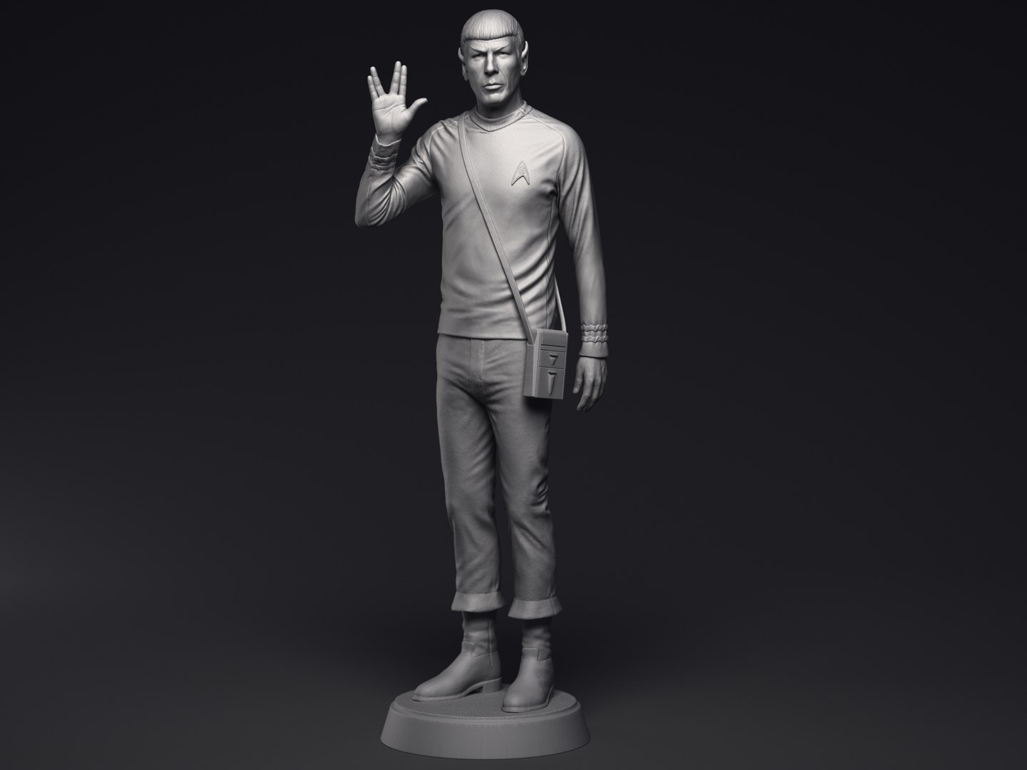 Leonard Nimoy As Mr Spock Sculpture 3D Model - TurboSquid 1951207