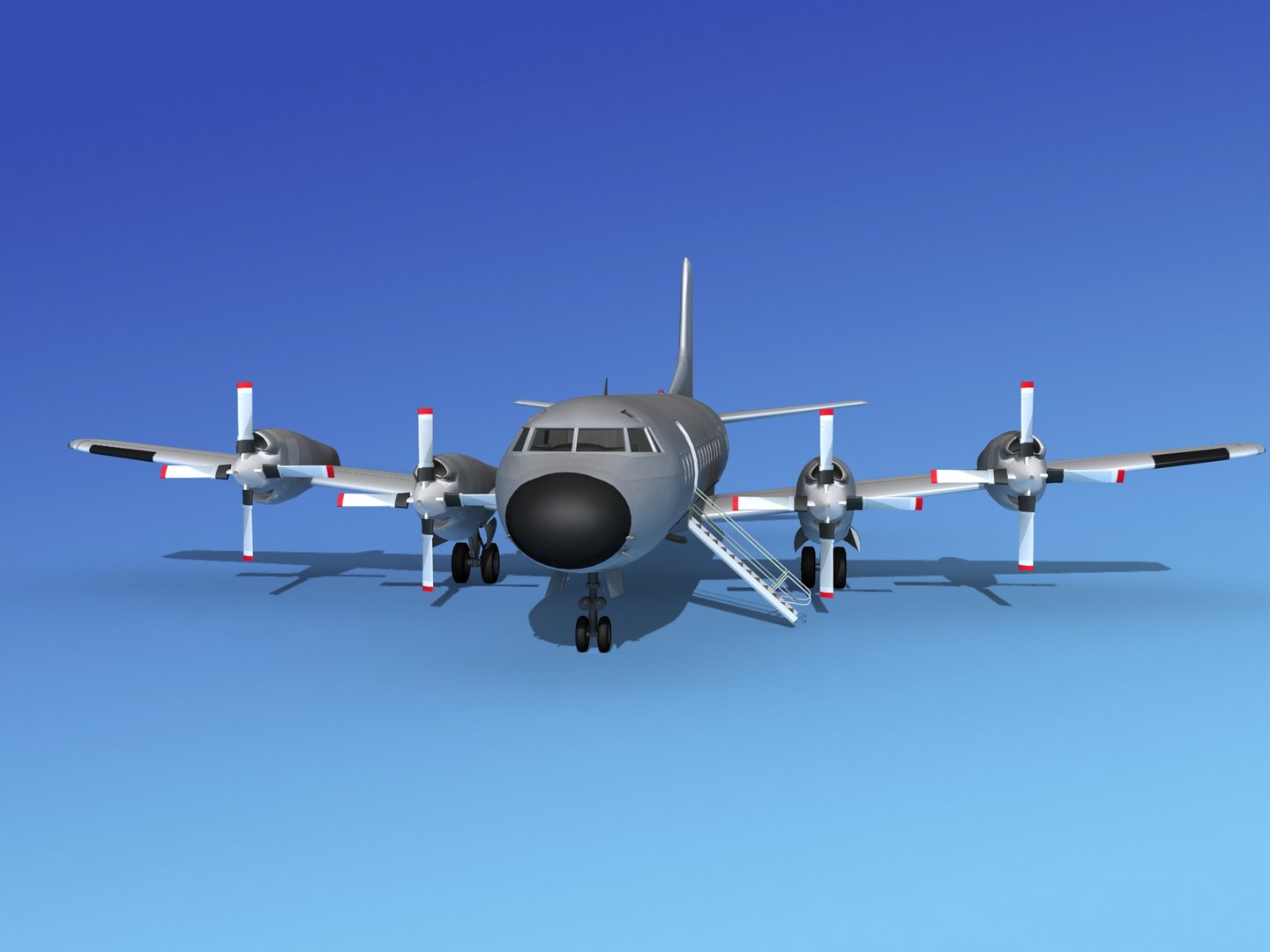 3d Model Propellers Electra Lockheed