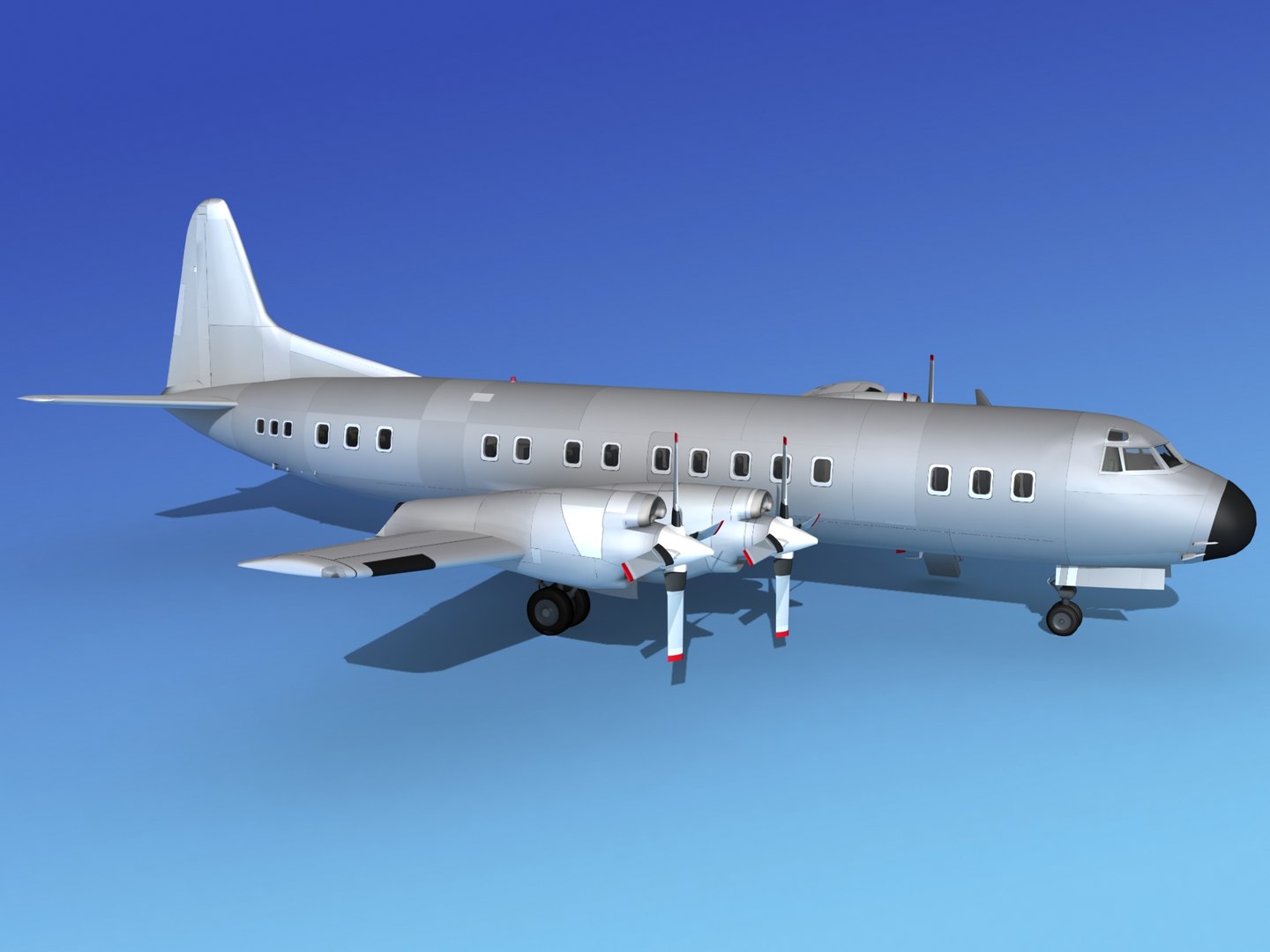 3d Model Propellers Electra Lockheed