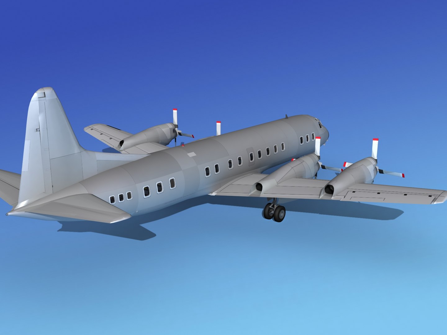 3d Model Propellers Electra Lockheed