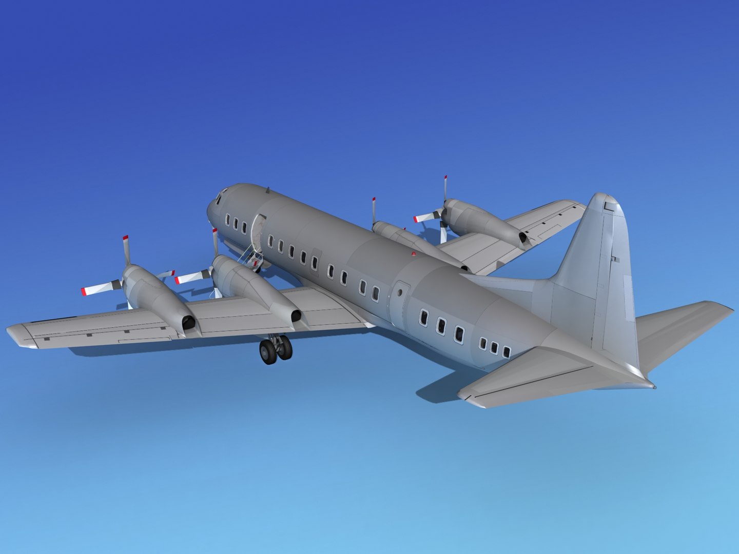 3d Model Propellers Electra Lockheed