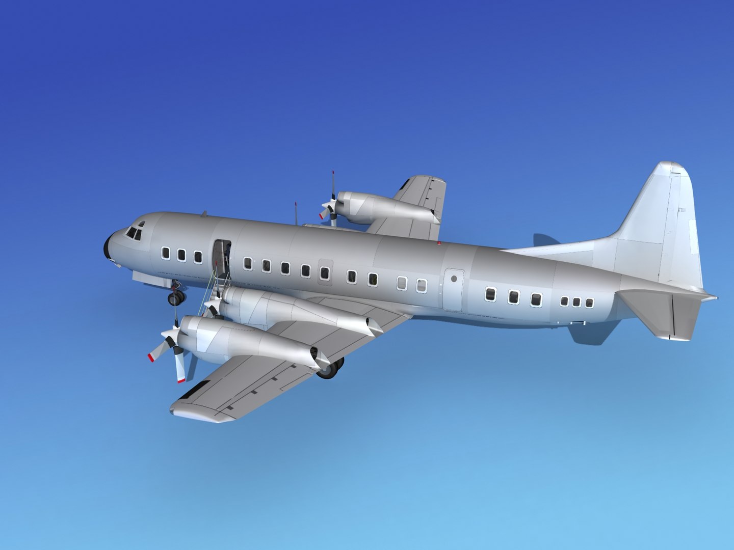 3d Model Propellers Electra Lockheed