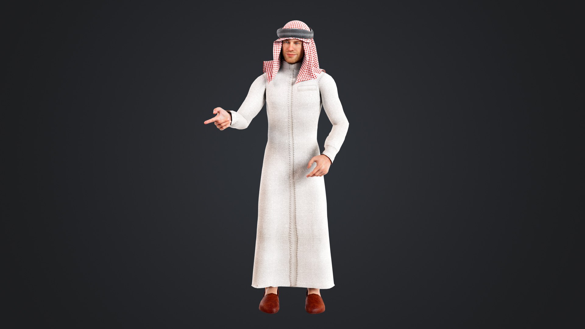 3D Arab Man Rigged Model - TurboSquid 2320406