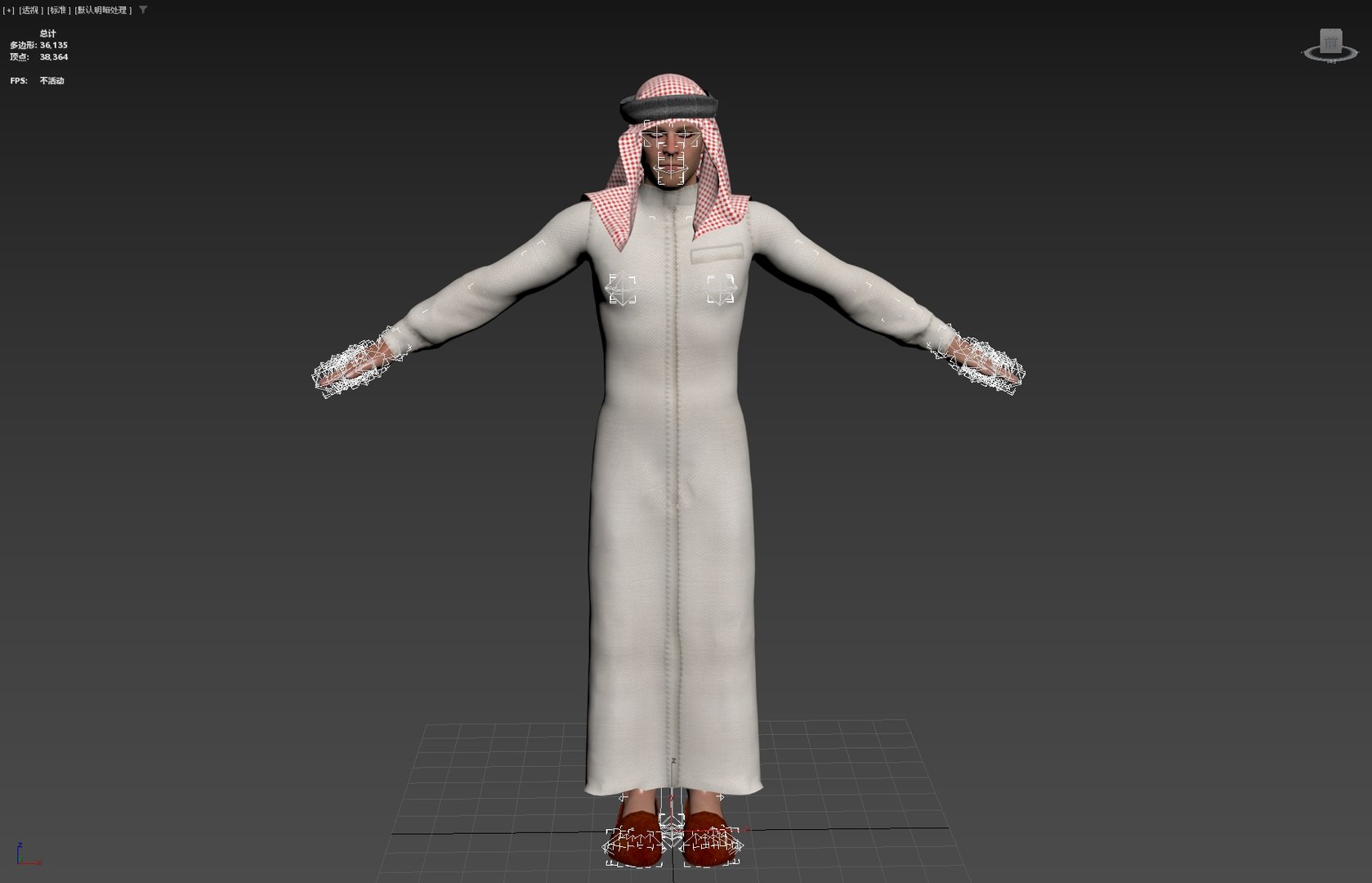 3D Arab Man Rigged Model - TurboSquid 2320406