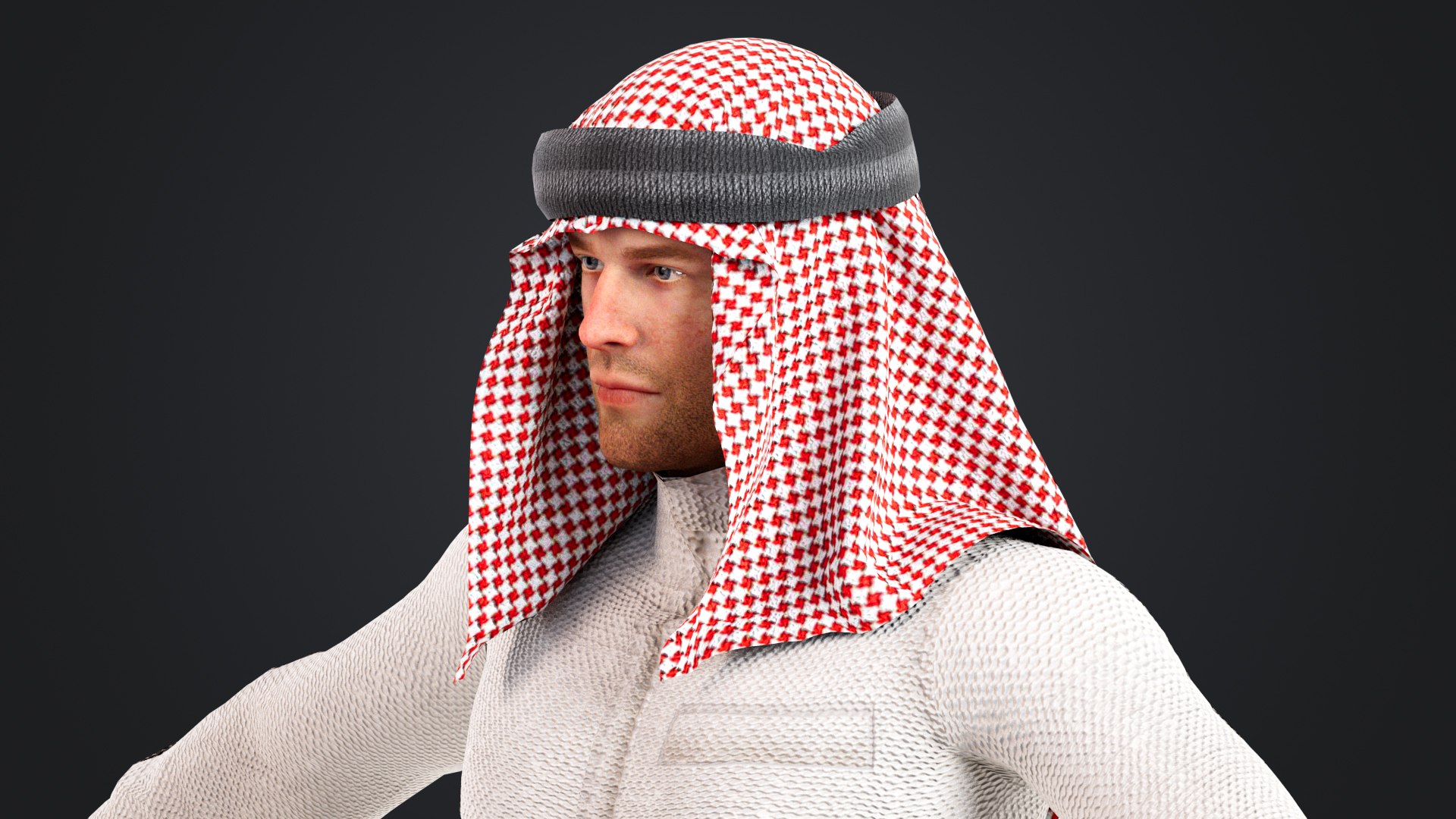 3D Arab Man Rigged Model - TurboSquid 2320406