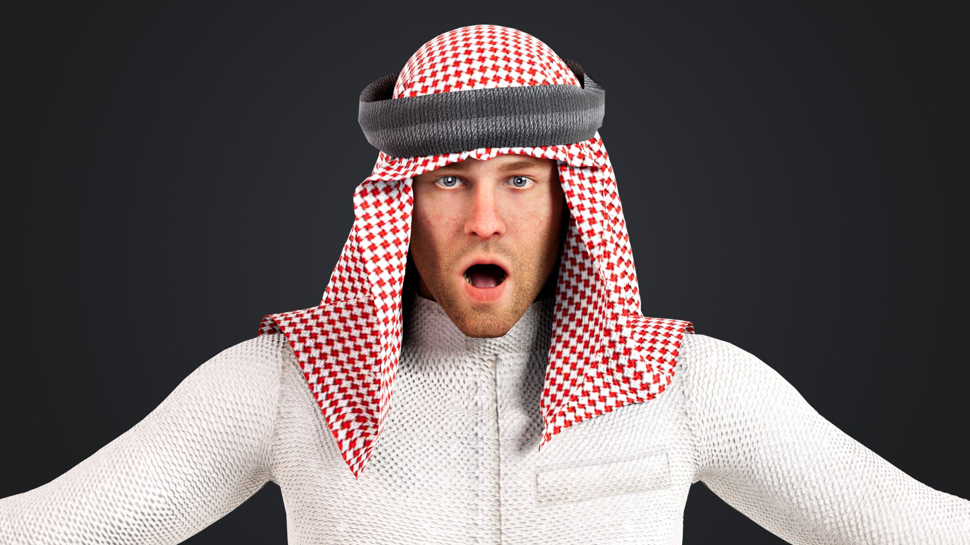 3D Arab Man Rigged Model - TurboSquid 2320406