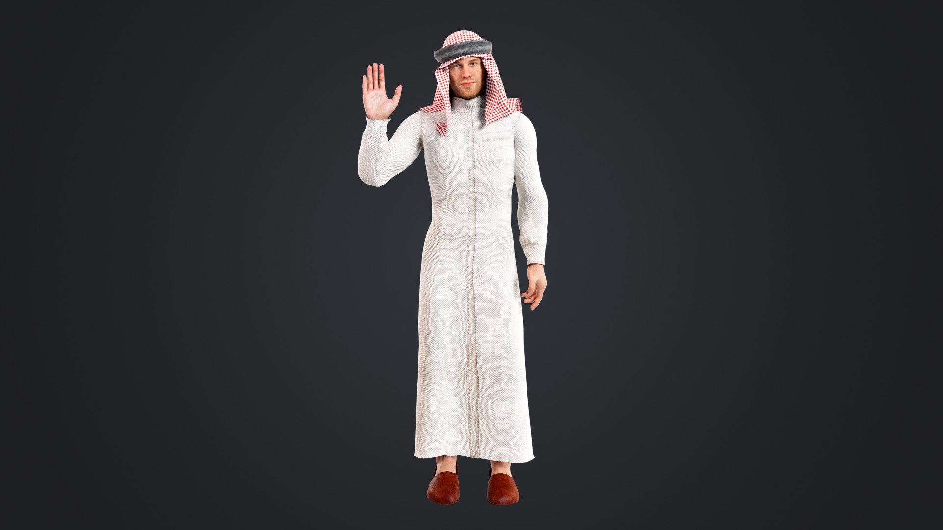 3D Arab Man Rigged Model - TurboSquid 2320406