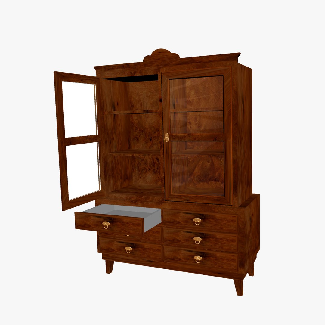 3D Vitrine Furnishing Furniture Model - TurboSquid 1672983