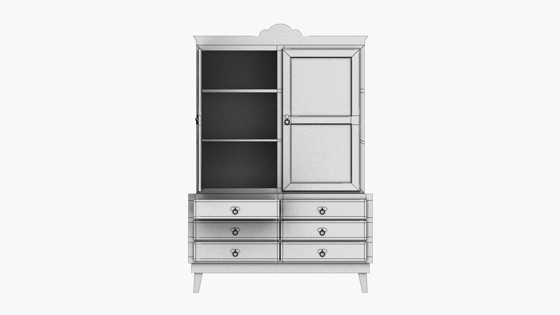 3D Vitrine Furnishing Furniture Model - TurboSquid 1672983
