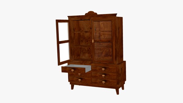3D vitrine furnishing furniture model - TurboSquid 1672983