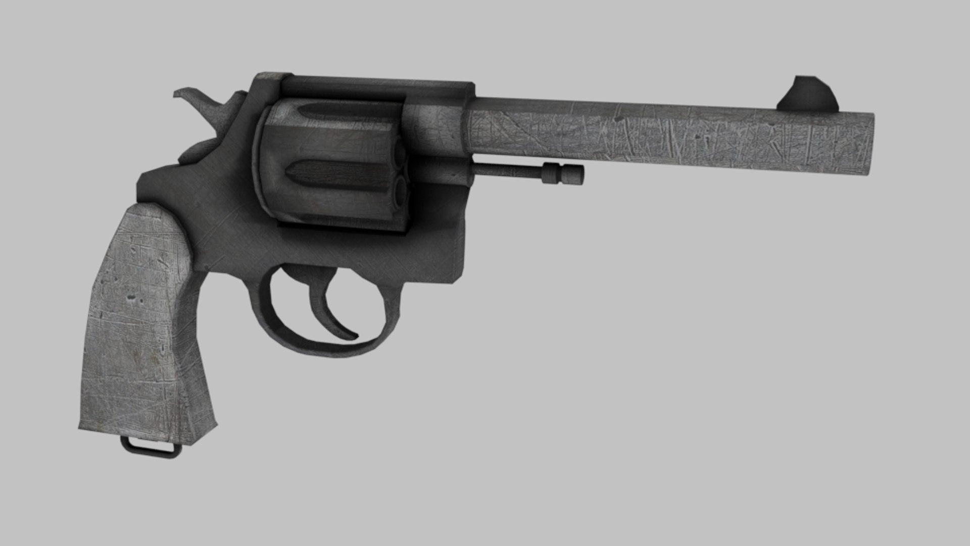 3d Revolver Colt Model