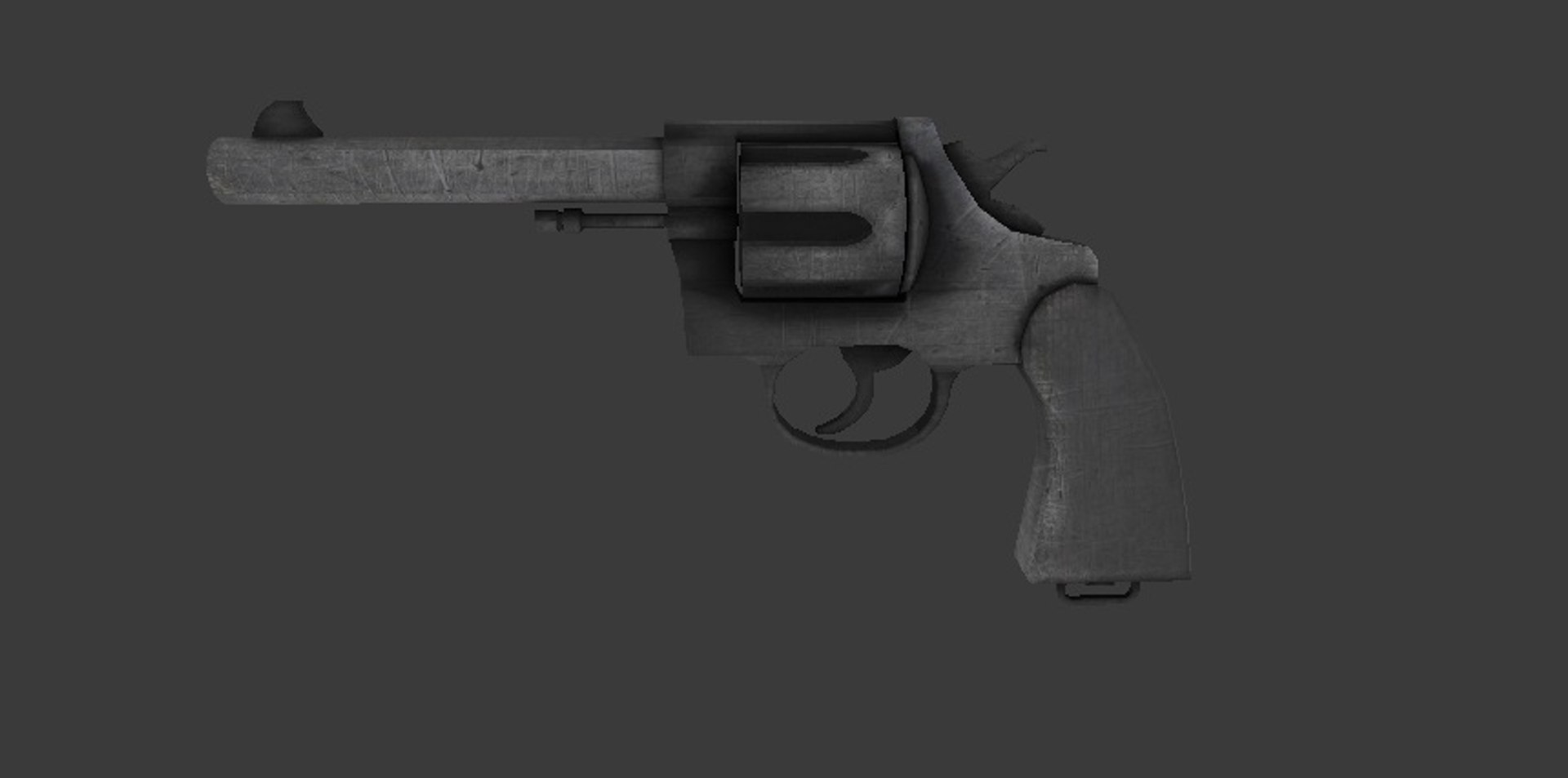 3d Revolver Colt Model