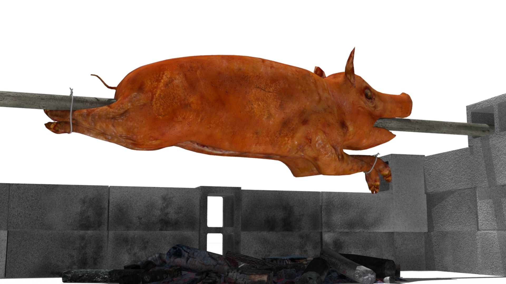 Spit roast 3D model - TurboSquid 1370857