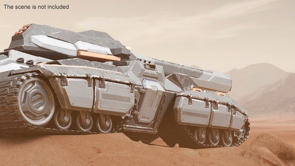modelo 3d Vehículo tanque blindado futurista - TurboSquid 2312389