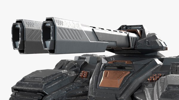 modelo 3d Vehículo tanque blindado futurista - TurboSquid 2312389