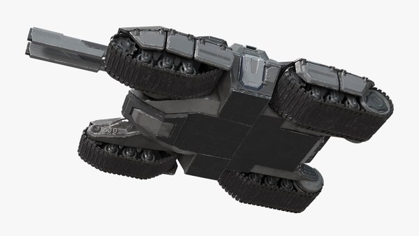 modelo 3d Vehículo tanque blindado futurista - TurboSquid 2312389