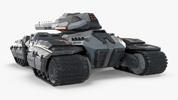 modelo 3d Vehículo tanque blindado futurista - TurboSquid 2312389