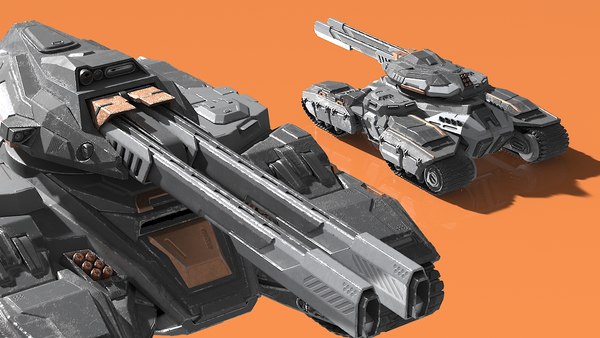 modelo 3d Vehículo tanque blindado futurista - TurboSquid 2312389