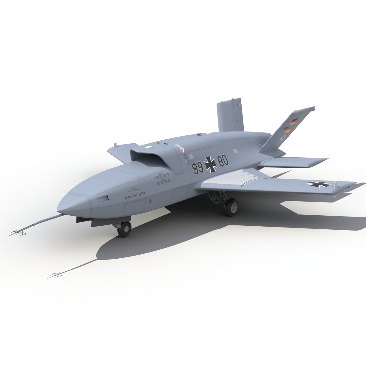 eads barracuda uav 3d model