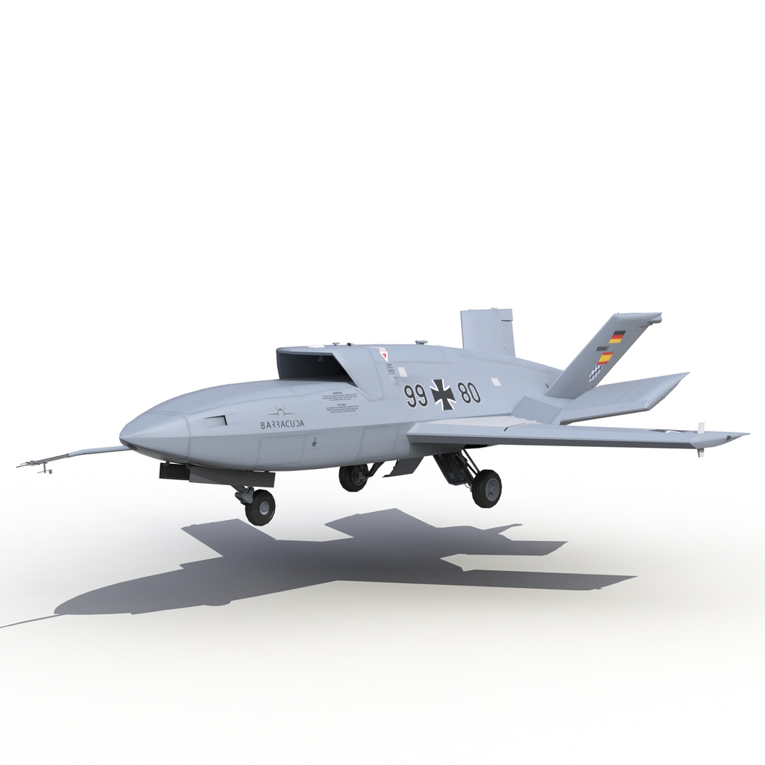 eads barracuda uav 3d model