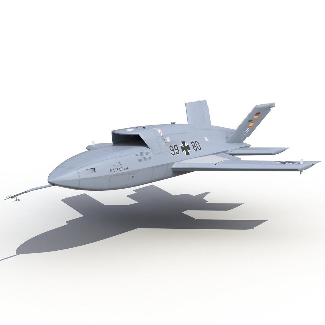 eads barracuda uav 3d model