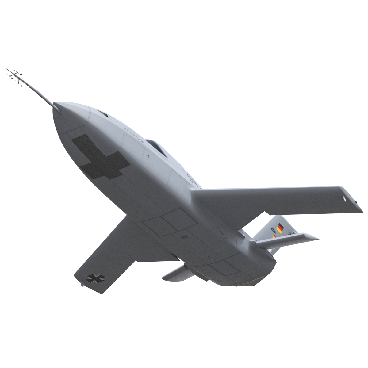 eads barracuda uav 3d model