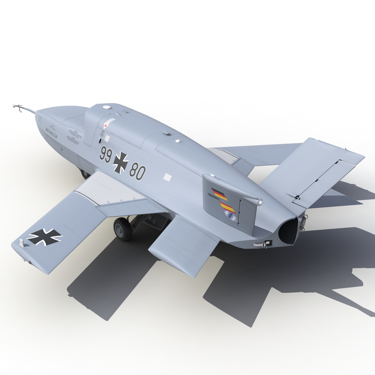 eads barracuda uav 3d model