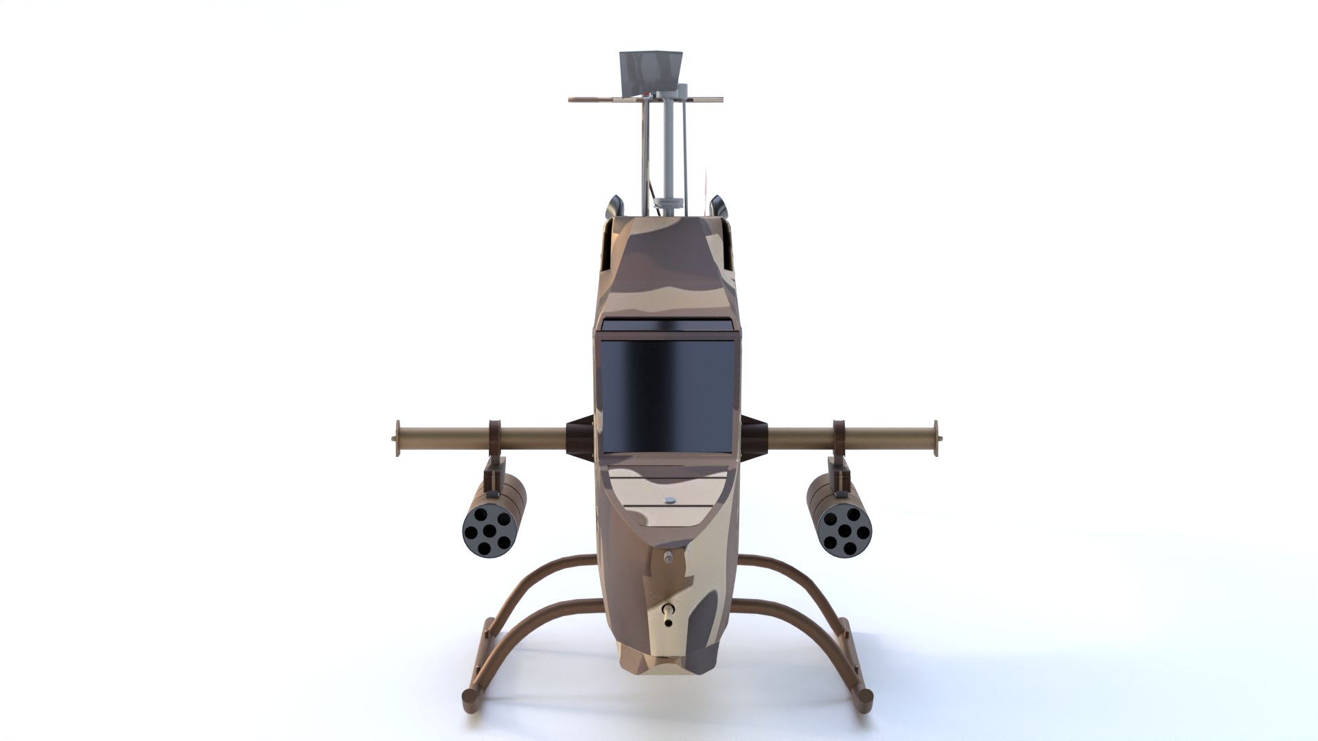 HESA Shahed 285 - AH-58A - One Man Attack Helicopter VR AR Low-poly 3d ...