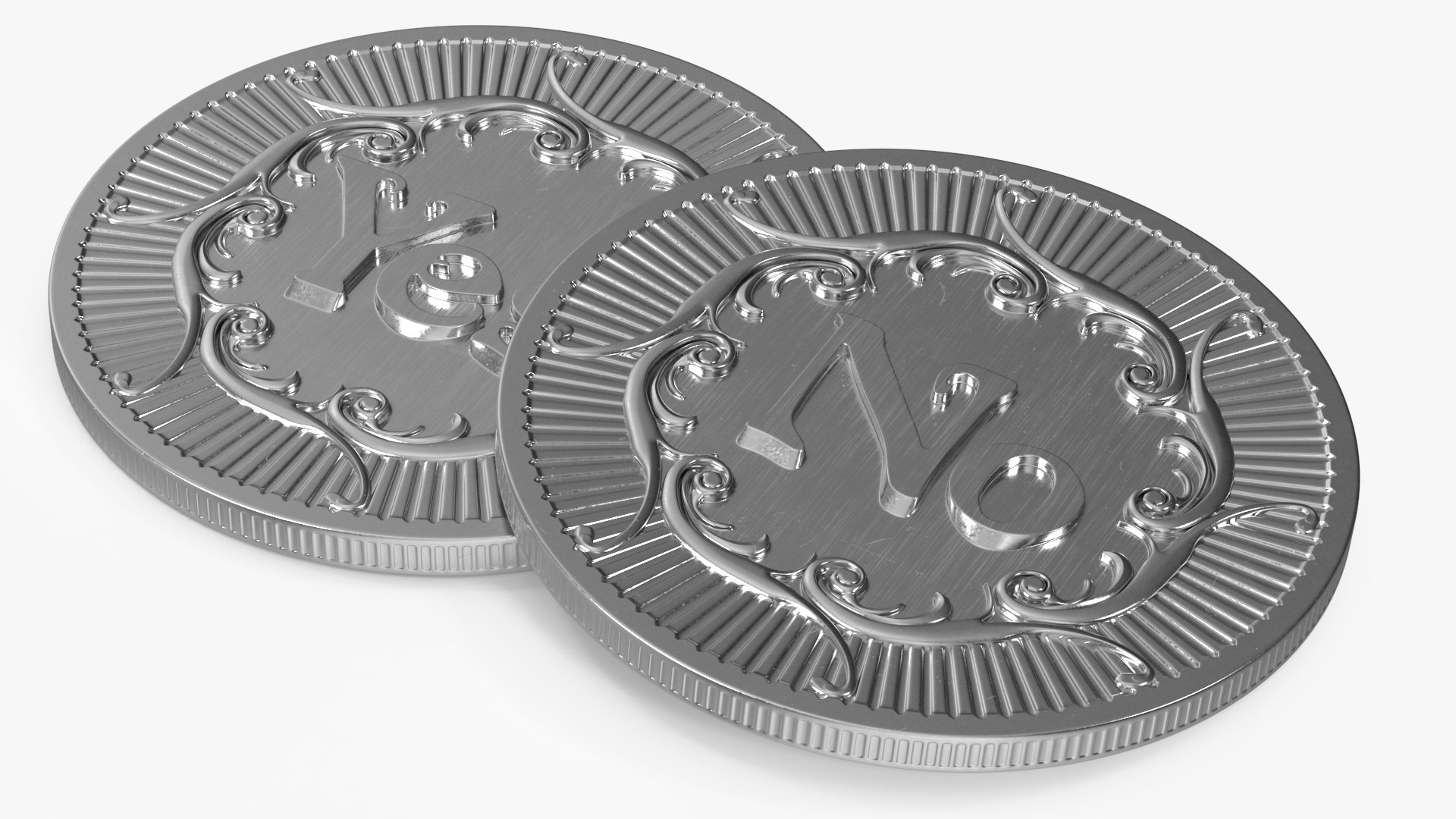 Yes Or No Decision Maker Coin Silver 3D - TurboSquid 2214169