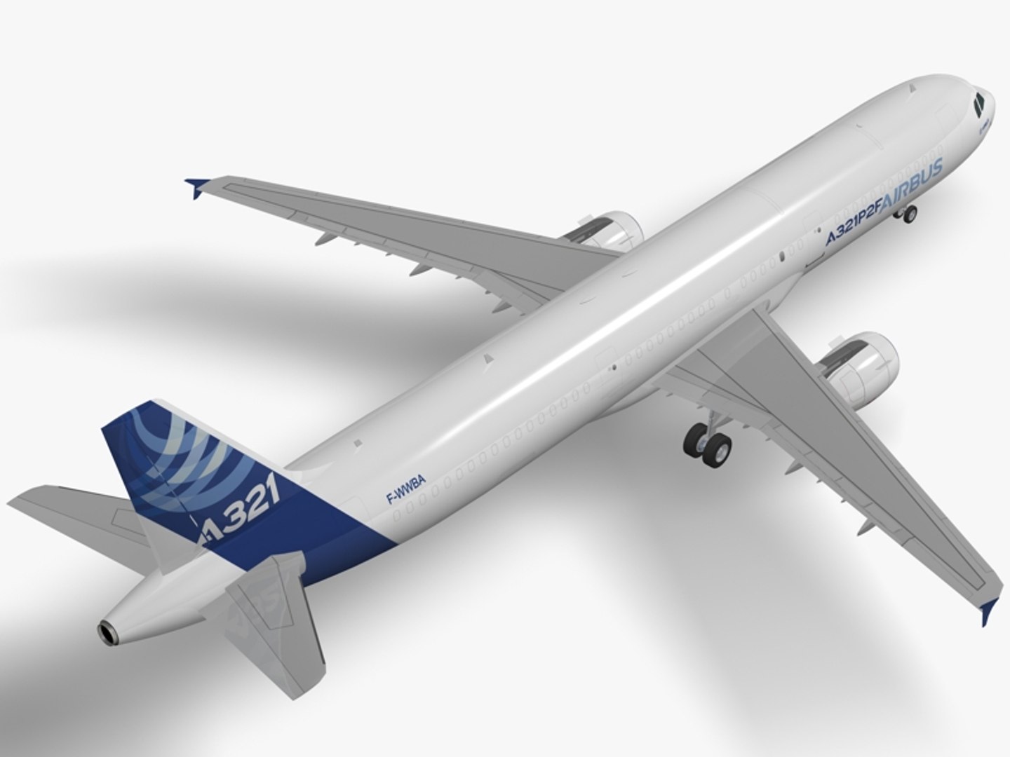 3D Airbus A321-211P2F House Livery - TurboSquid 1502453