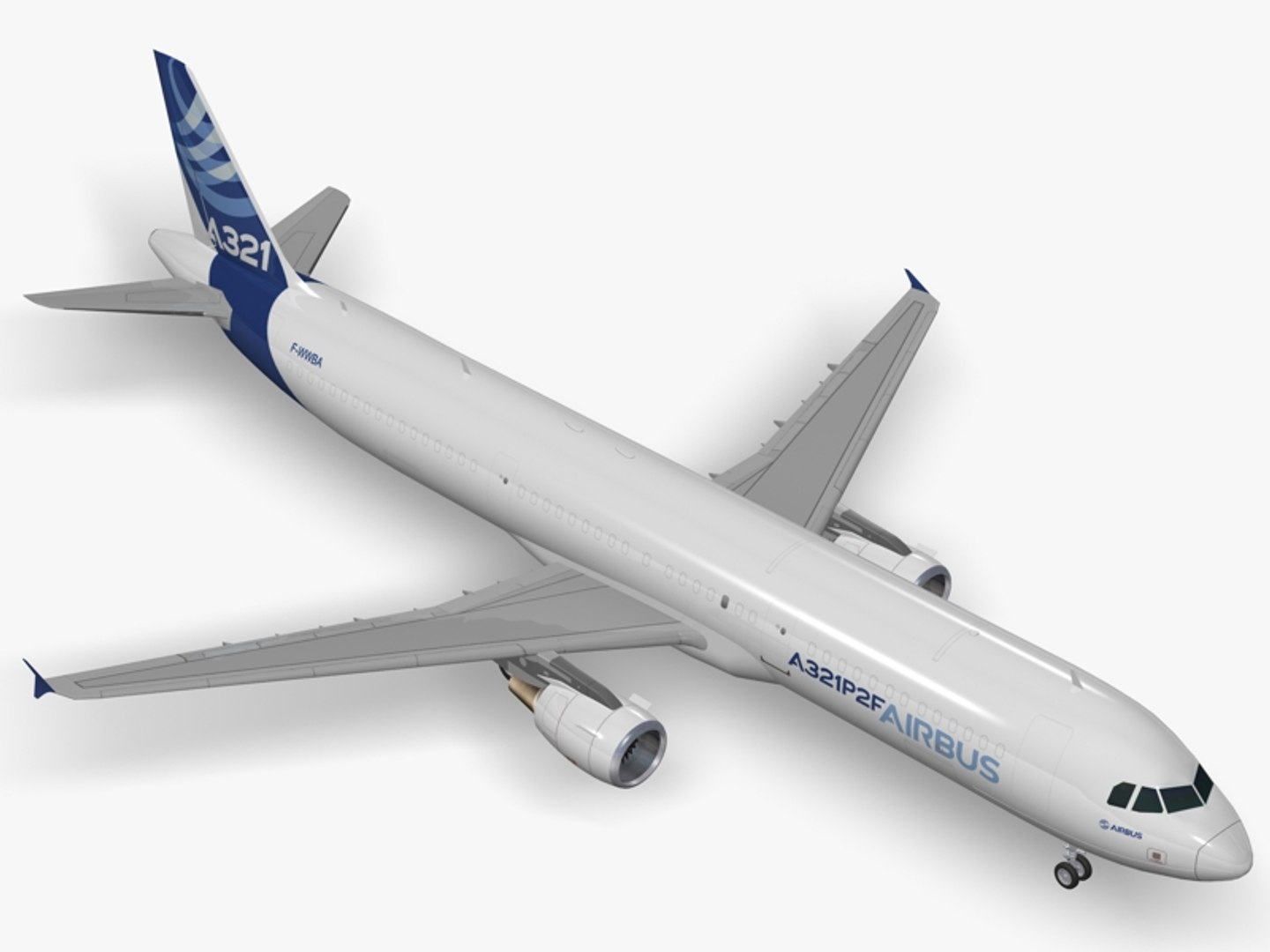 3D Airbus A321-211P2F House Livery - TurboSquid 1502453
