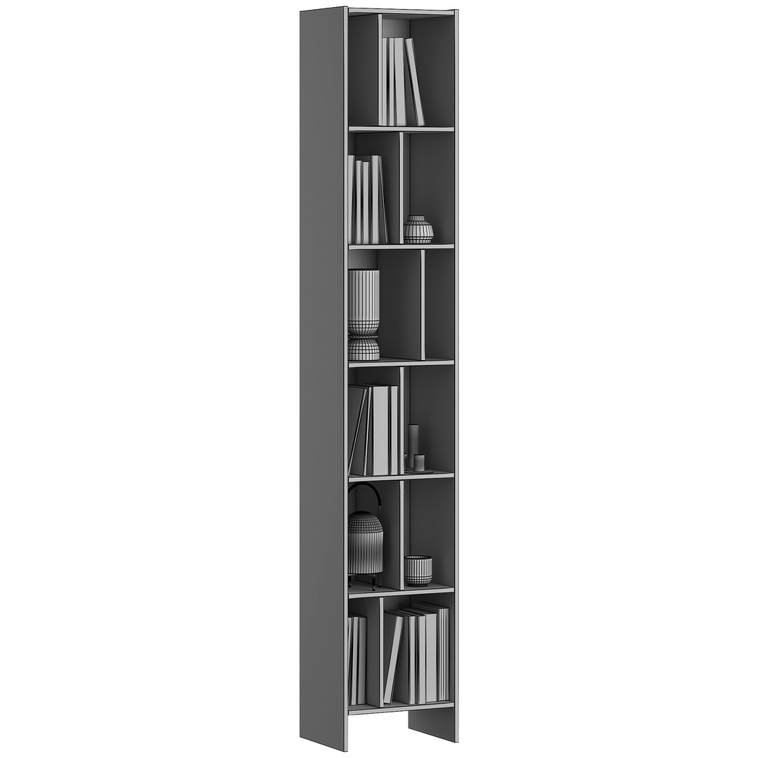 3D House Reol High Bookcase By Bolia Model - TurboSquid 2300637