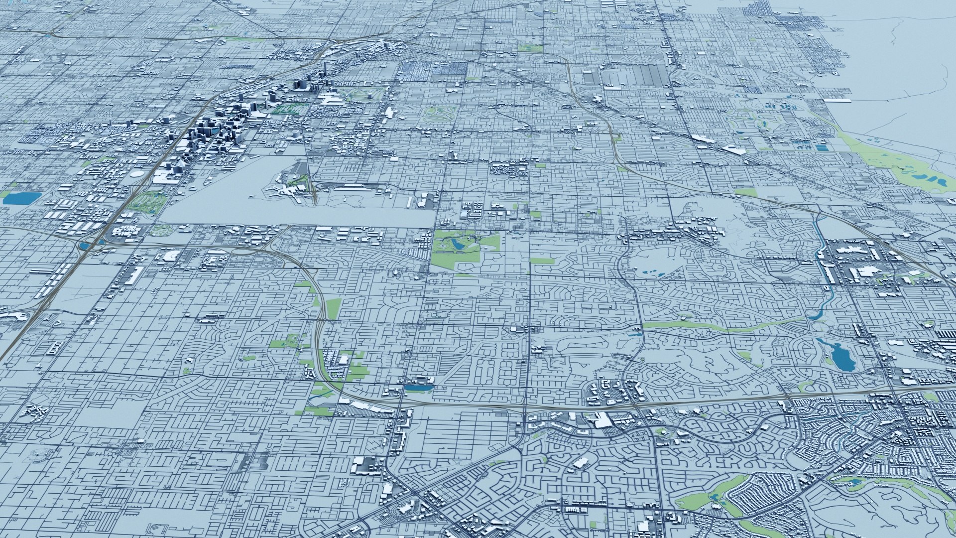 Las Vegas City Terrain Model - TurboSquid 1515561