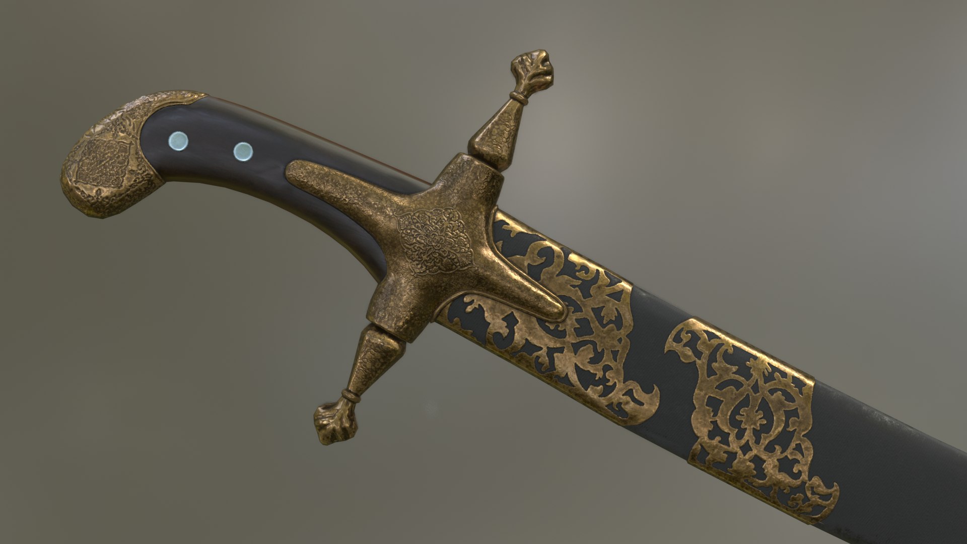 Set Turkish Sabers 3D Model - TurboSquid 1642785