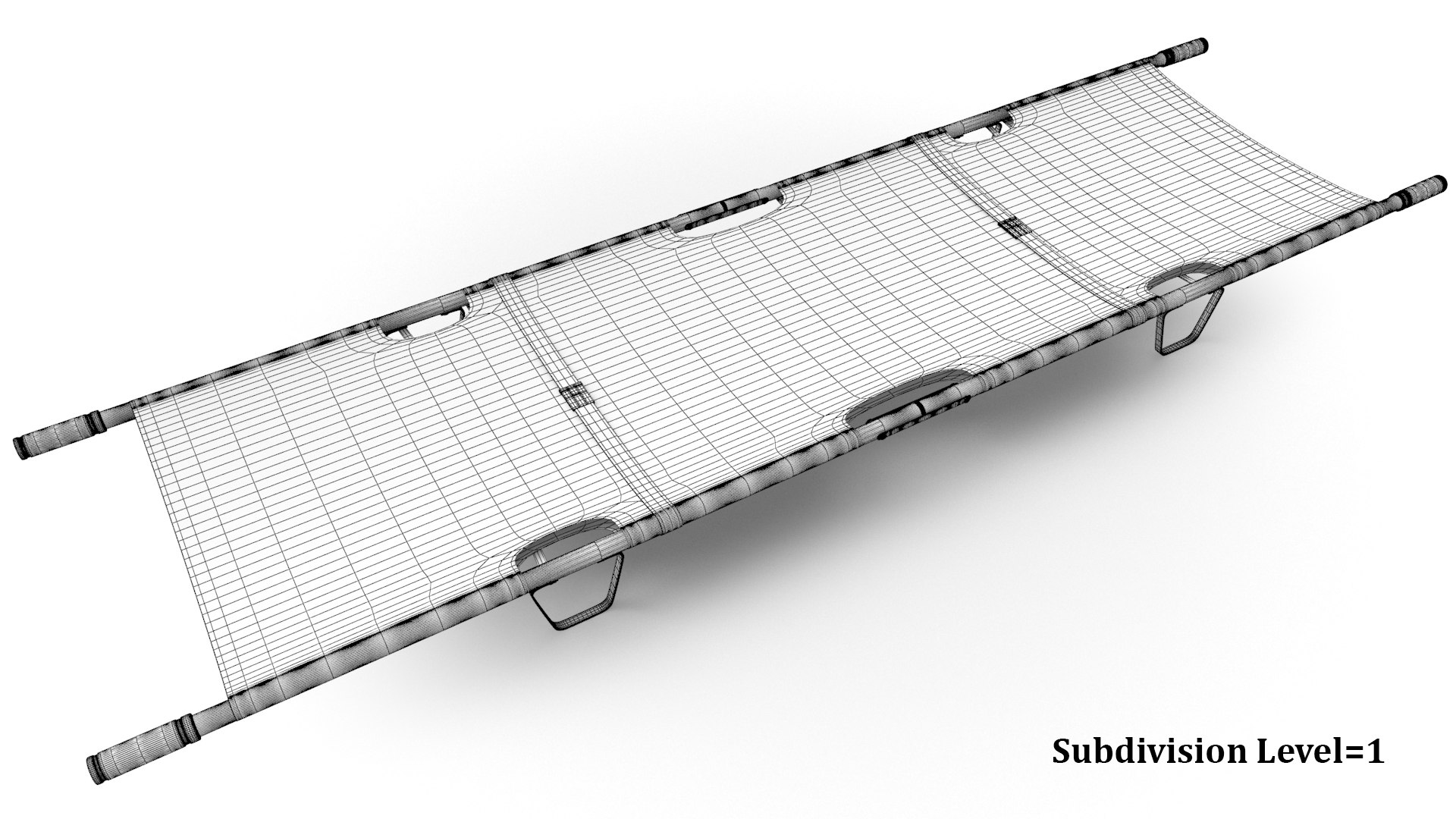3D Rolling Stretcher Model - TurboSquid 1485814