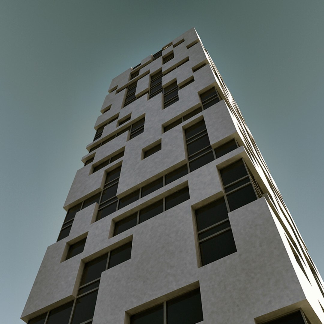 3d Max Modern Building