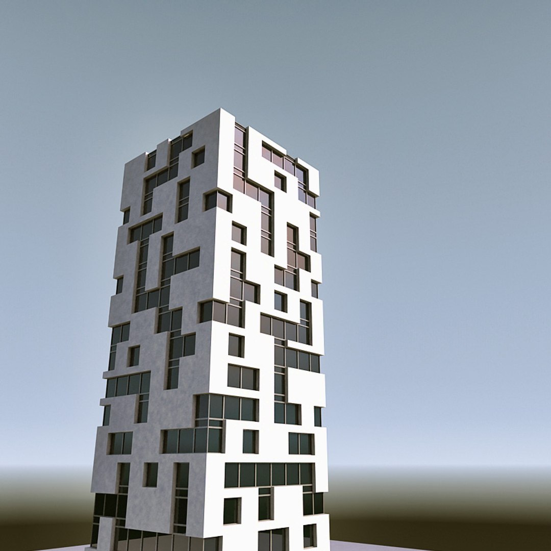 3d Max Modern Building