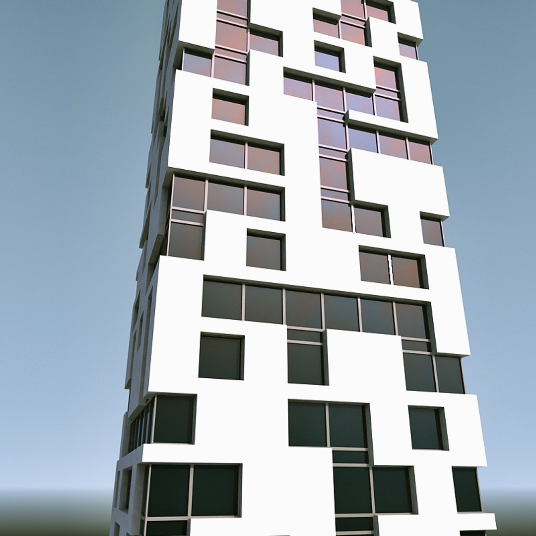 3d Max Modern Building