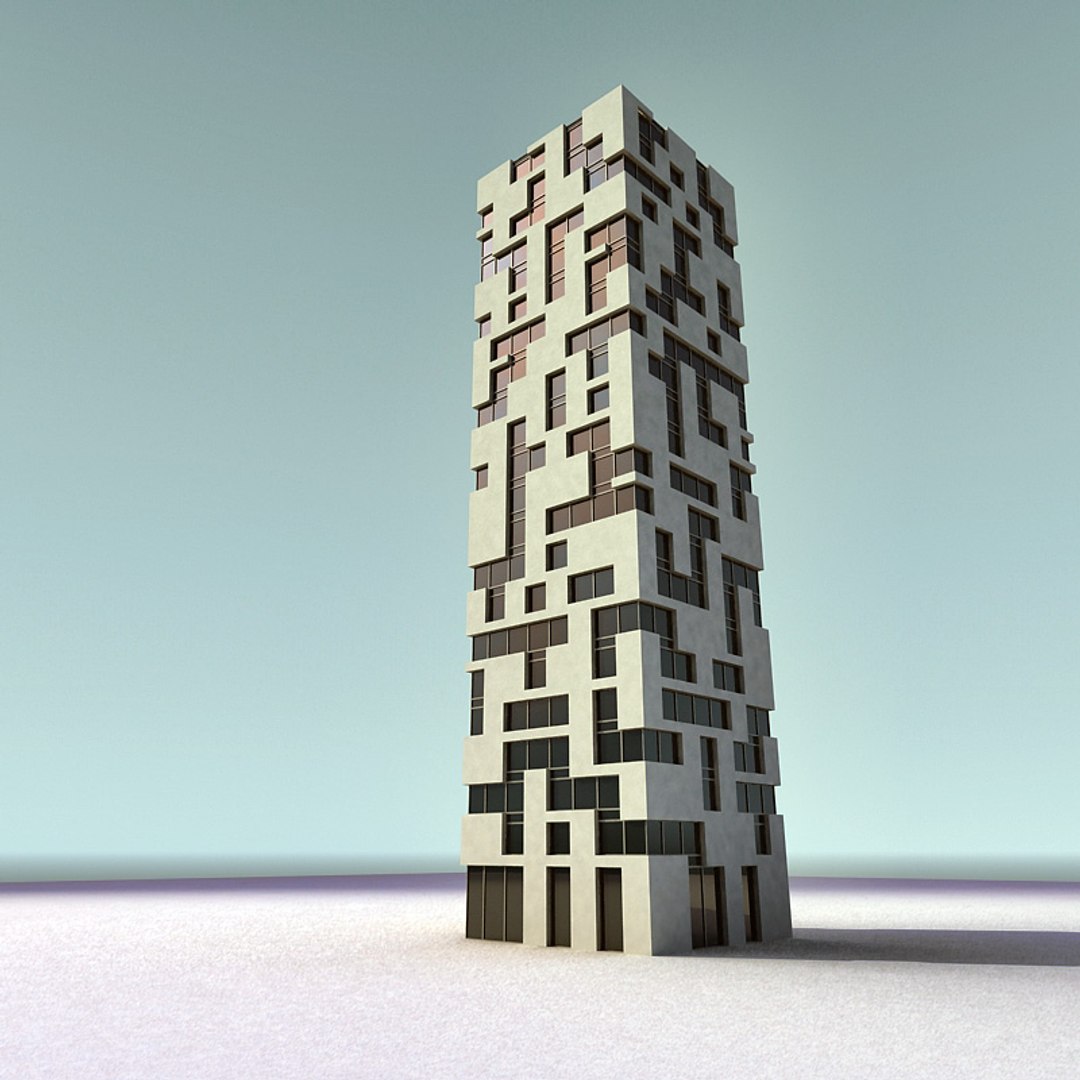 3d Max Modern Building