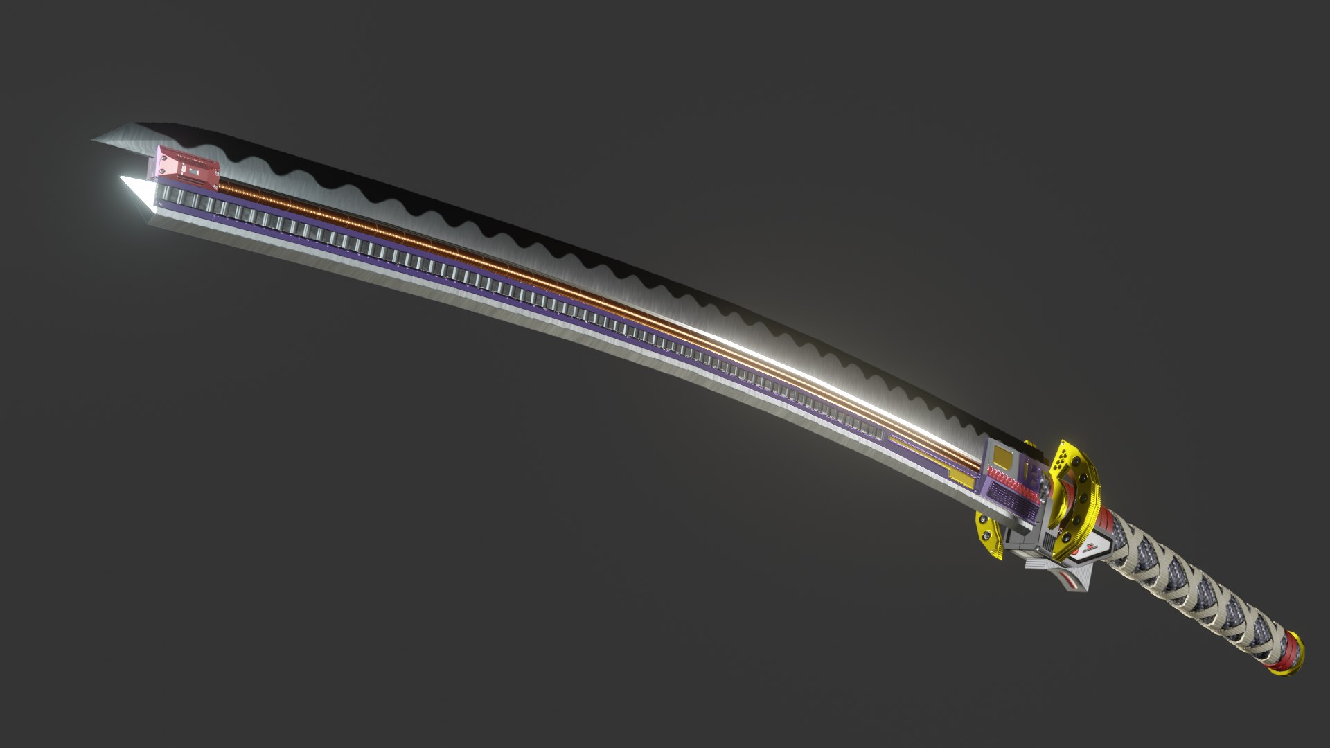 Cyber Katana Udim 3D Model - TurboSquid 1641693