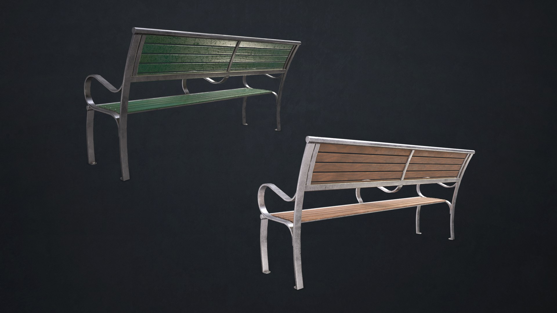 3D model street bench - TurboSquid 1712244