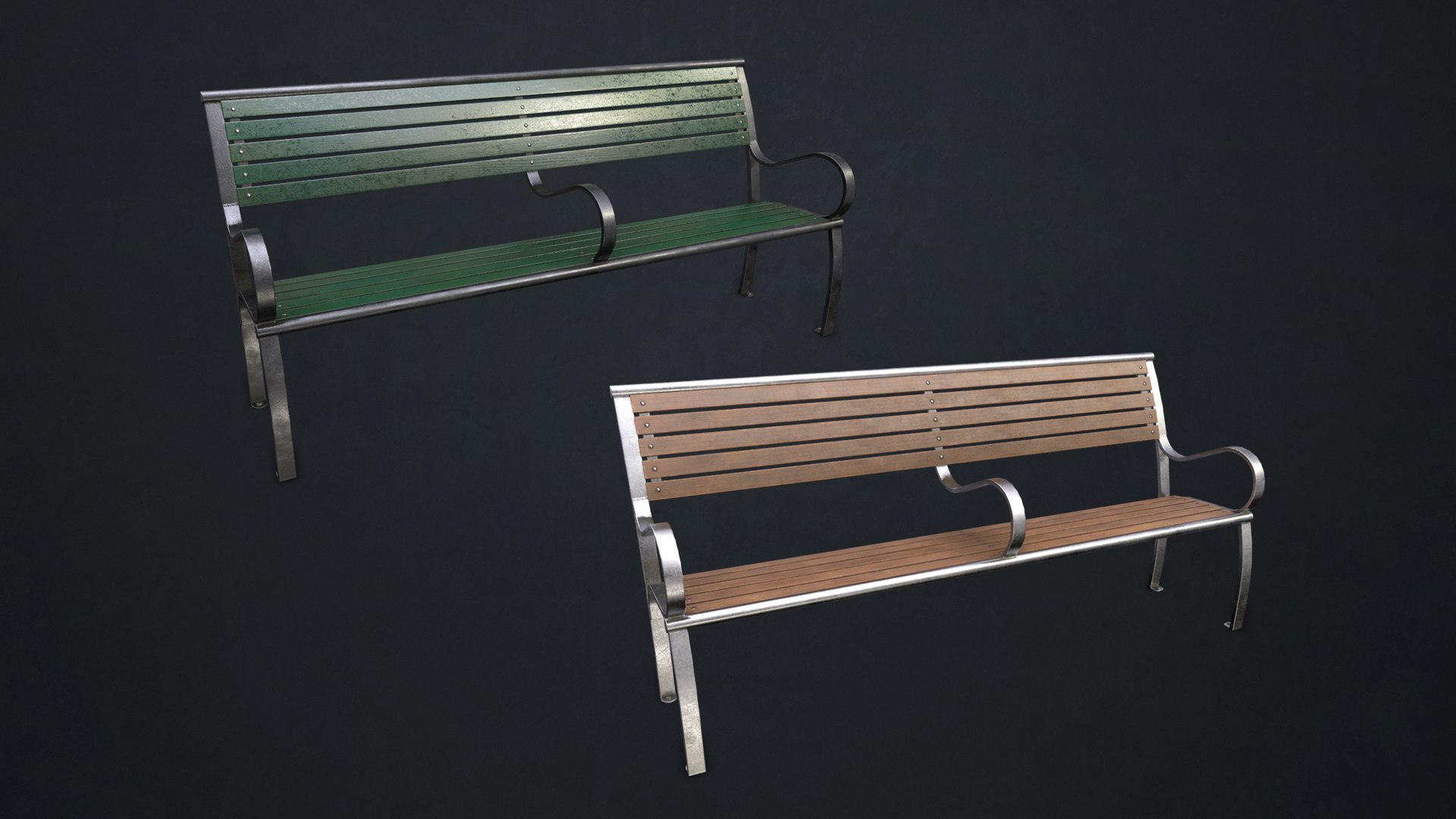 3D model street bench - TurboSquid 1712244