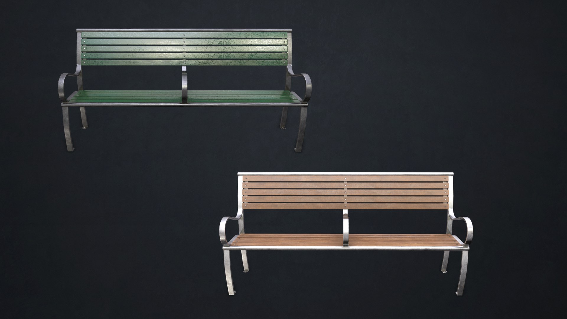 3D model street bench - TurboSquid 1712244