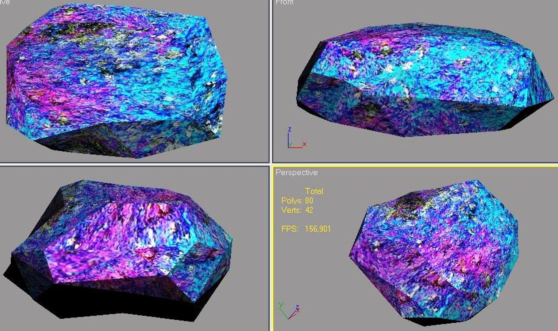 peacock ore 3d model