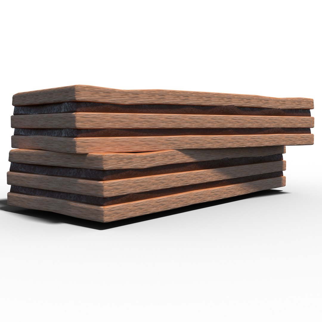 3D Wafer Cookies Chocolate - TurboSquid 2086633