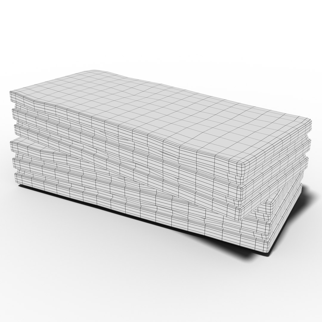 3D Wafer Cookies Chocolate - TurboSquid 2086633